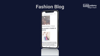 Create Fashion Blog using HTML | PPTX