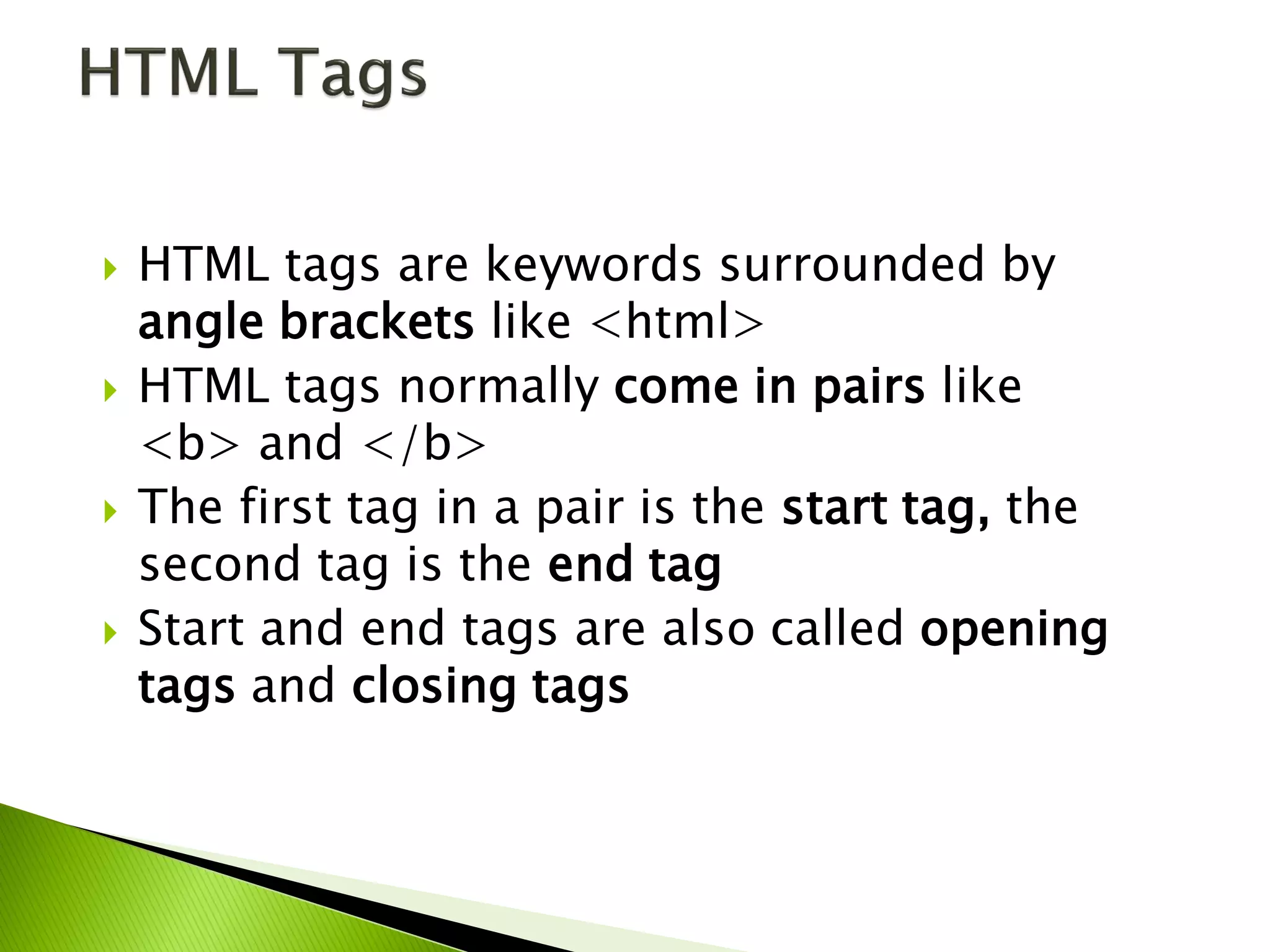 HTML-Hyper Text Markup Language | PPT HTML-Hyper Text Markup Language | PPT