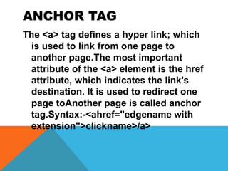 Html introduction | PPT