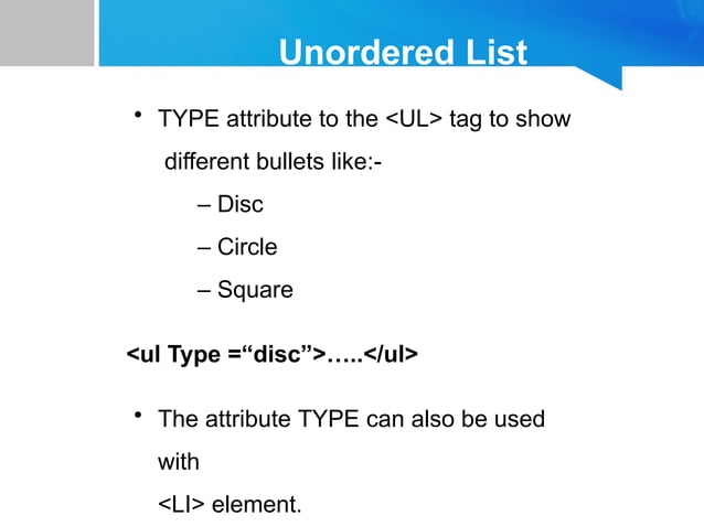 Html Basic Concepts Or Introduction Of Html Ppt 9095