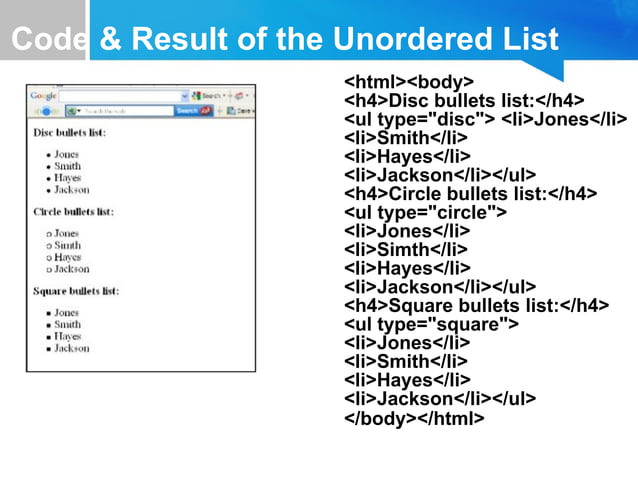 HTML Basic Concepts or Introduction of HTML | PPT