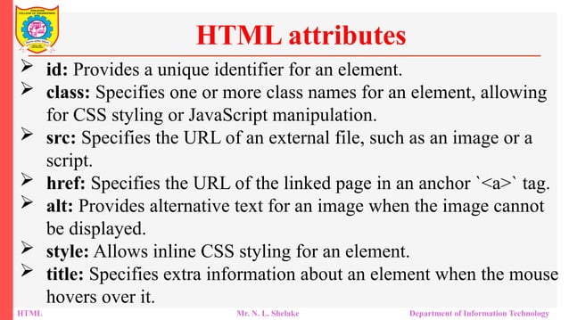 Hypertext Markup Language (HTML ) and Cascaded Style Sheet (CSS) | PPTX
