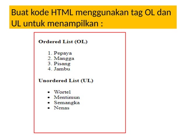 Pemrograman Web dan Perangkat Bergerak materi tentang HTML | PPT