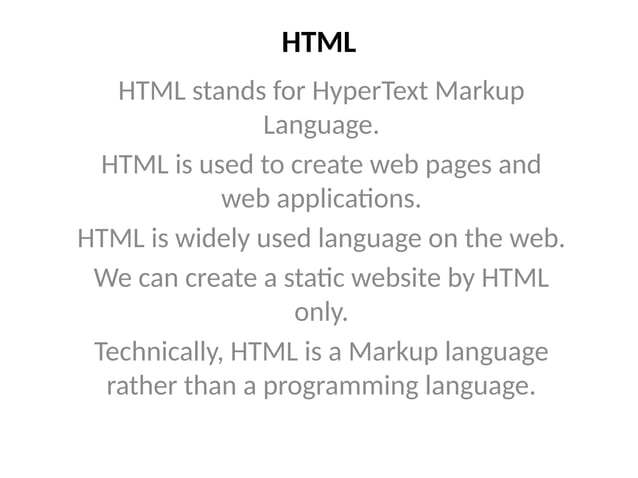 HTML of any one an relate iot basiscs of .pptx