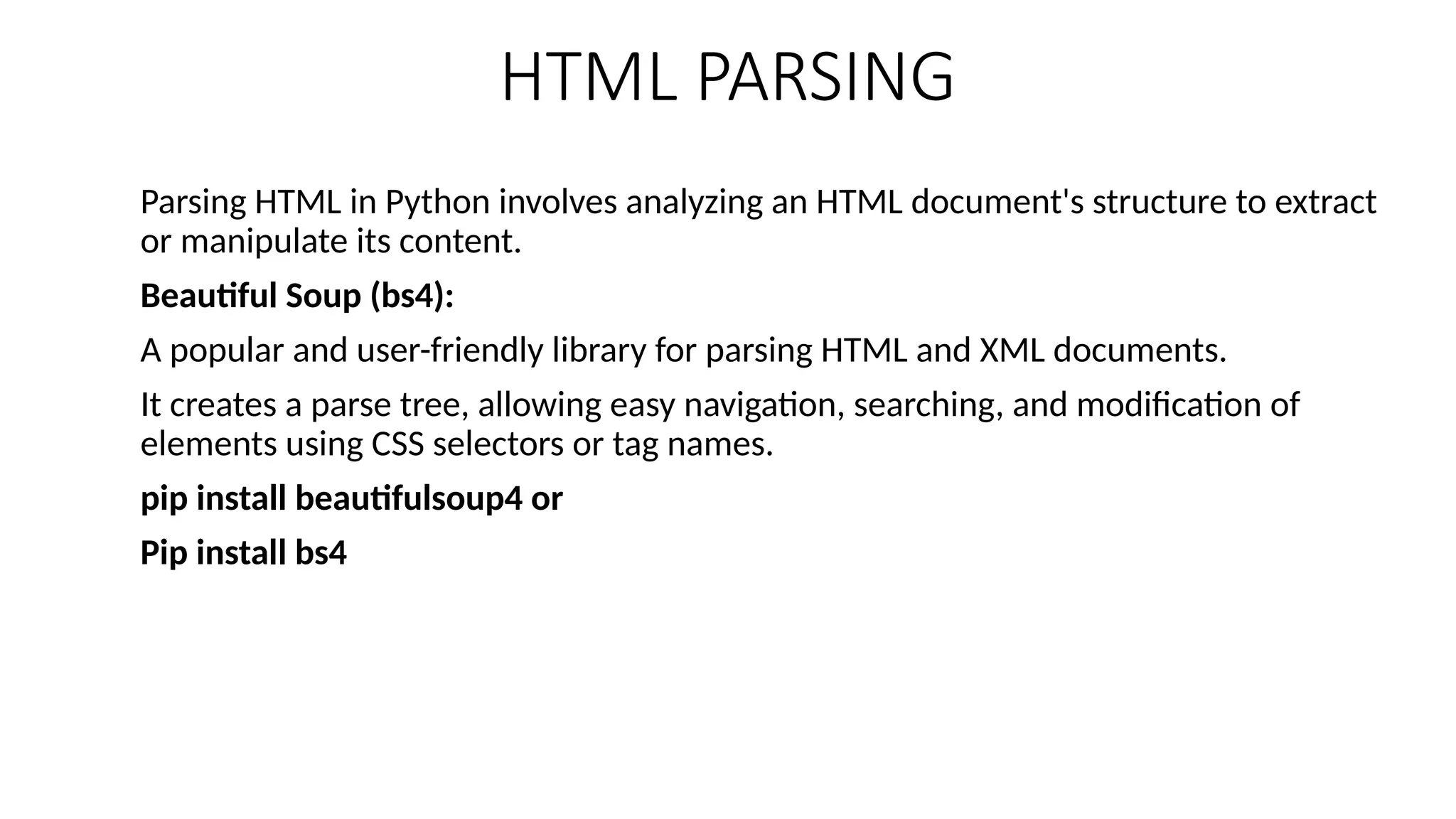 Parsing HTML read and write operations and OS Module.pptx