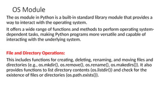 Parsing HTML read and write operations and OS Module.pptx