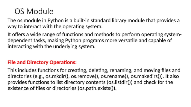 Parsing HTML read and write operations and OS Module.pptx