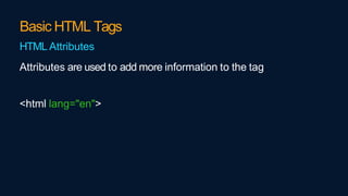 Introduction to HTML and Web Design Introduction to HTML and Web Design ...