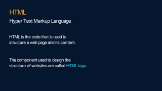 Introduction to HTML and Web Design Introduction to HTML and Web Design ...
