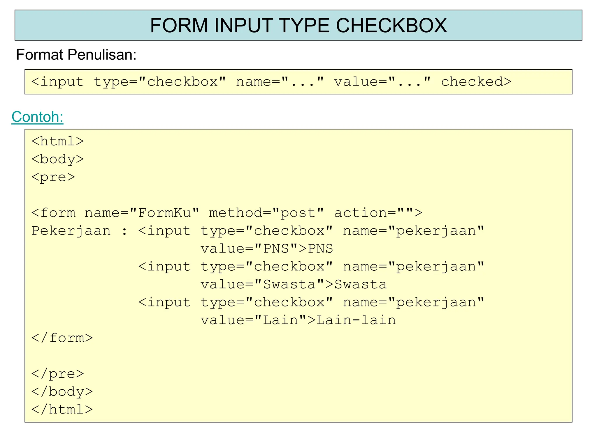 Presentasi Pengenalan HTML Dasar Membuat Desain Web Bagian 3 | PPT