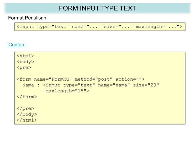Presentasi Pengenalan HTML Dasar Membuat Desain Web Bagian 3 | PPT