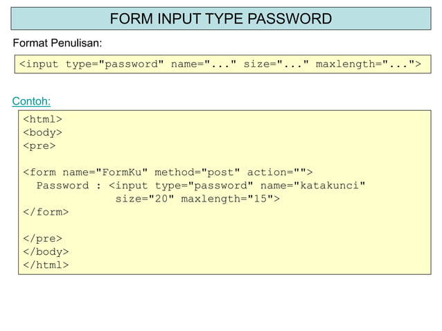 Presentasi Pengenalan HTML Dasar Membuat Desain Web Bagian 3 | PPT