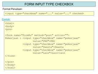 Presentasi Pengenalan HTML Dasar Membuat Desain Web Bagian 3 | PPT