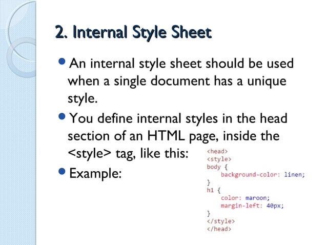 Cascading Style Sheets Css Help Ppt