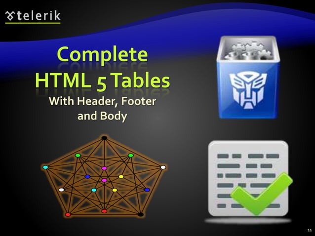 Html - Tables, Forms and Frames by Telerik Academy | PPTX