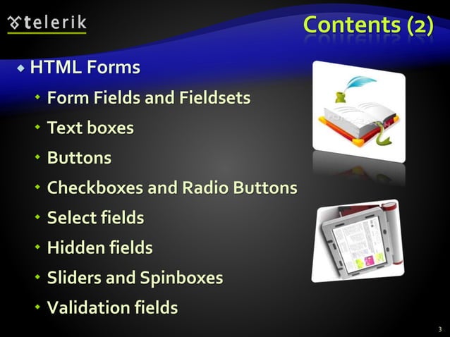 Html - Tables, Forms and Frames by Telerik Academy | PPTX