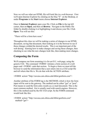Html advanced-reference-guide for creating web forms | PDF