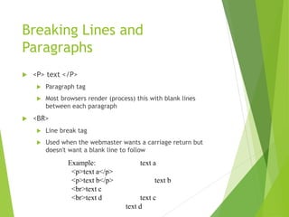 html-basic-tags.PPT.pppppppppppppppppppppp | PPT