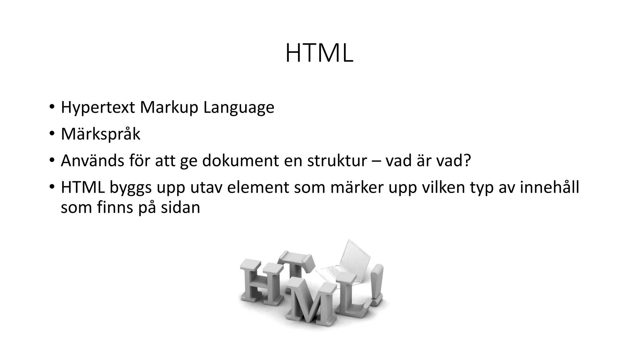 VT2019 - DA355A - Intro HTML & CSS | PPT