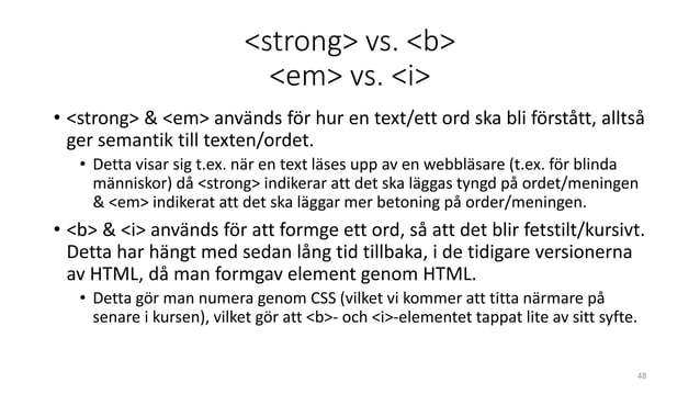 VT2019 - DA355A - Intro HTML & CSS | PPT