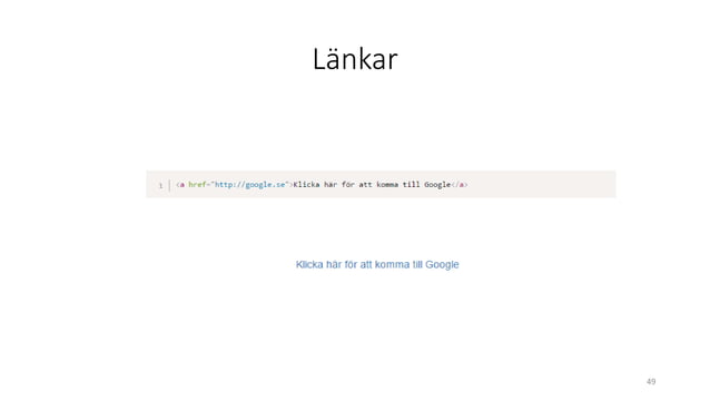 VT2019 - DA355A - Intro HTML & CSS | PPT