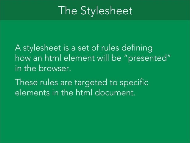 Html / CSS Presentation | PDF