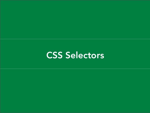 Html / CSS Presentation