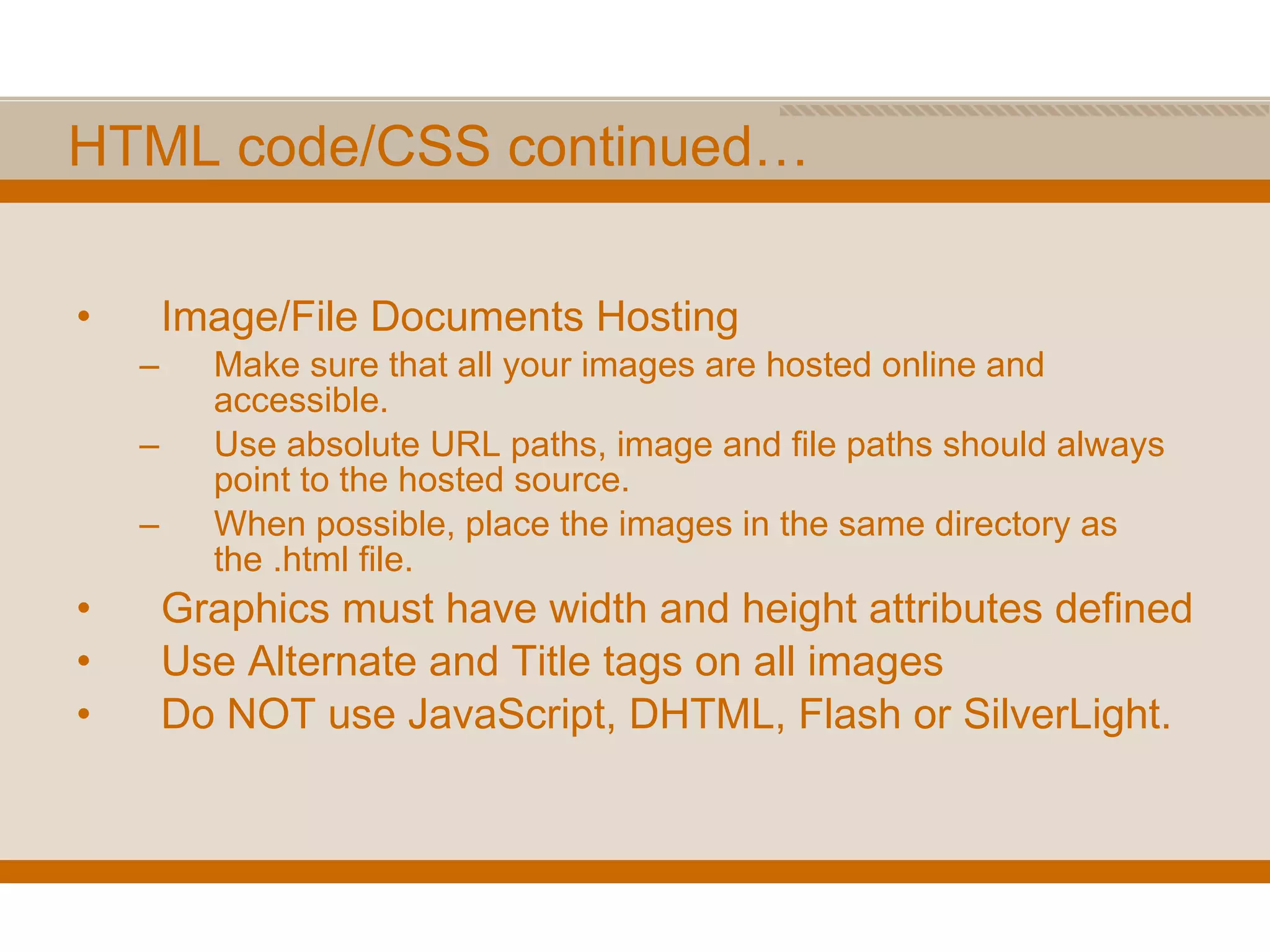 HTML email design and usability | PPT