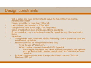 HTML email design and usability | PPT