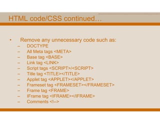 HTML email design and usability | PPT