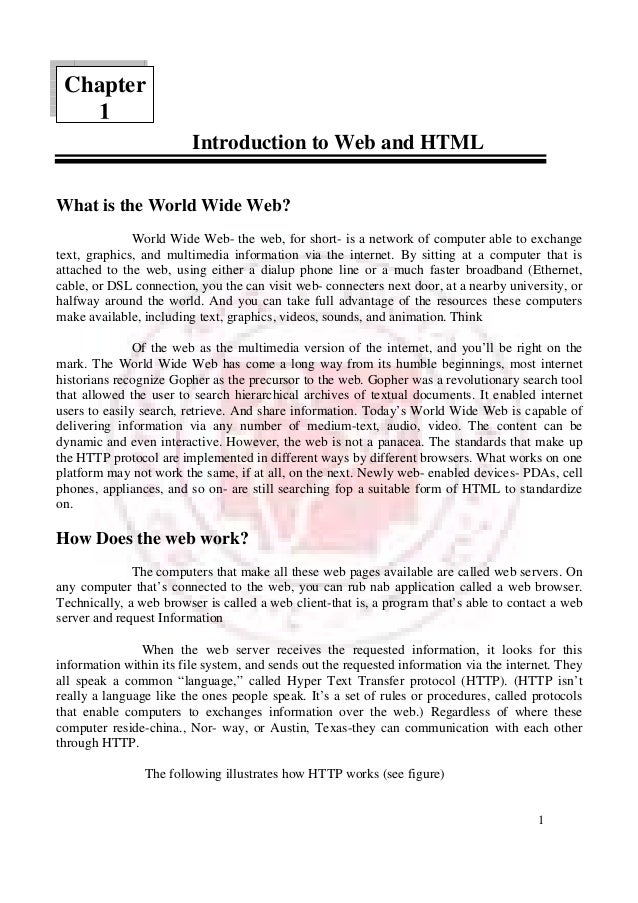 Introduction To Html