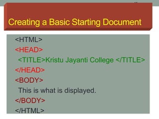 Html introduction | PPT