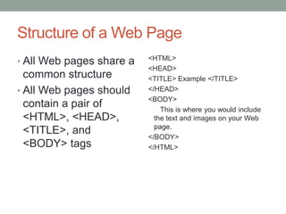 Html introduction | PPT
