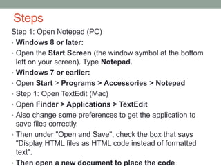 Html introduction | PPT