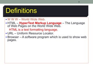 Html introduction | PPT