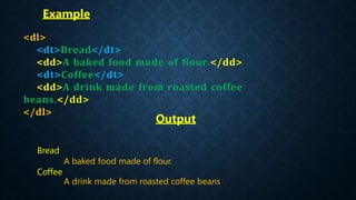 html-list-type-description-with-examples | PPTX