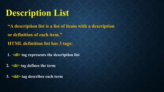 html-list-type-description-with-examples | PPTX