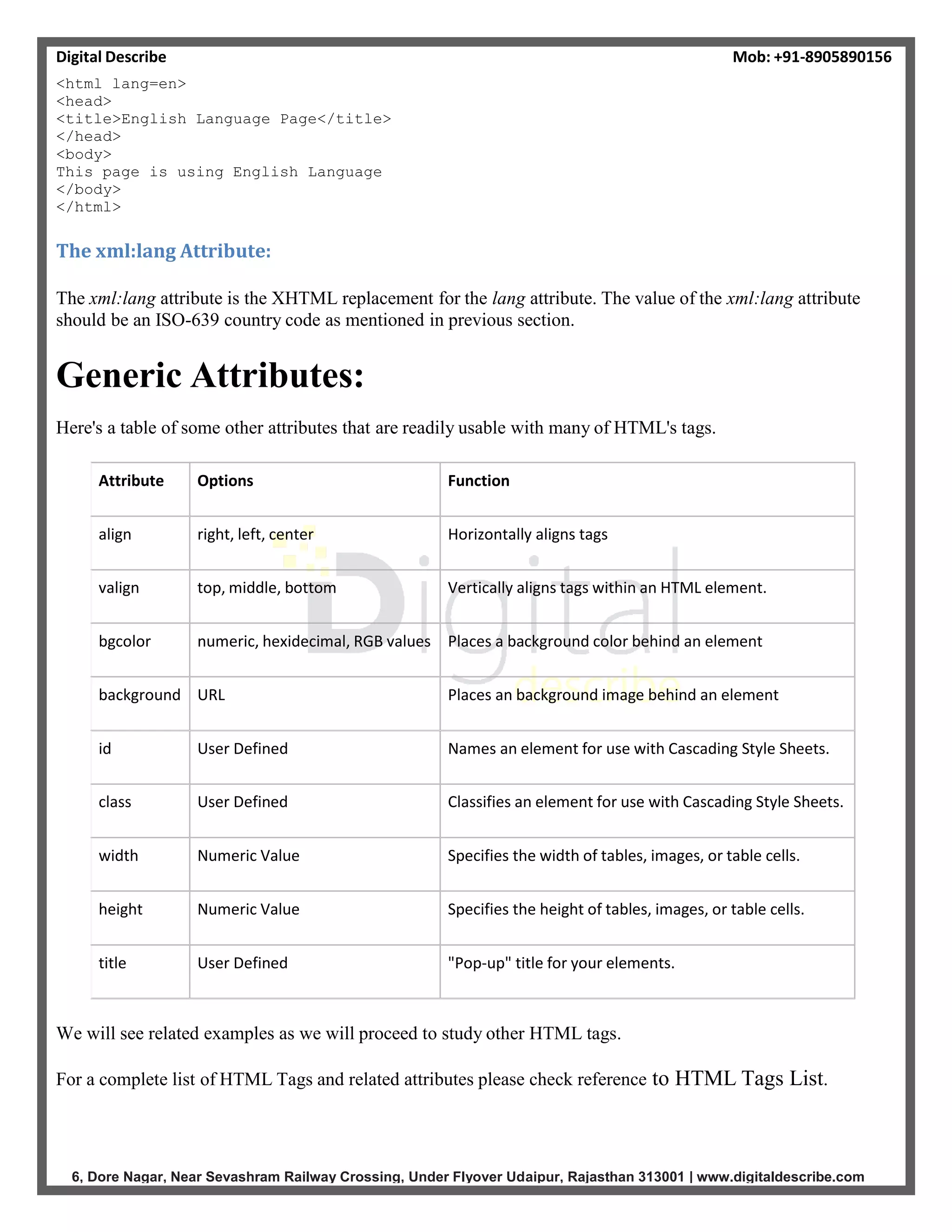 html complete notes | PDF