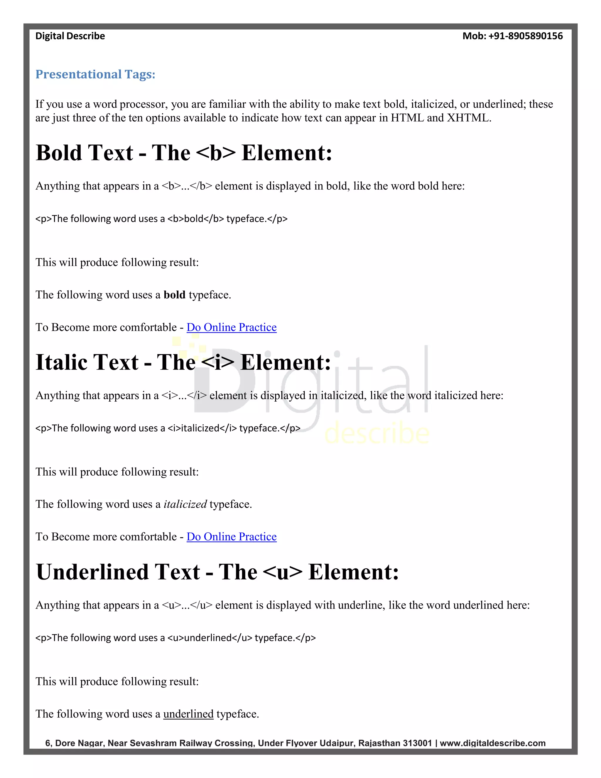 html complete notes | PDF
