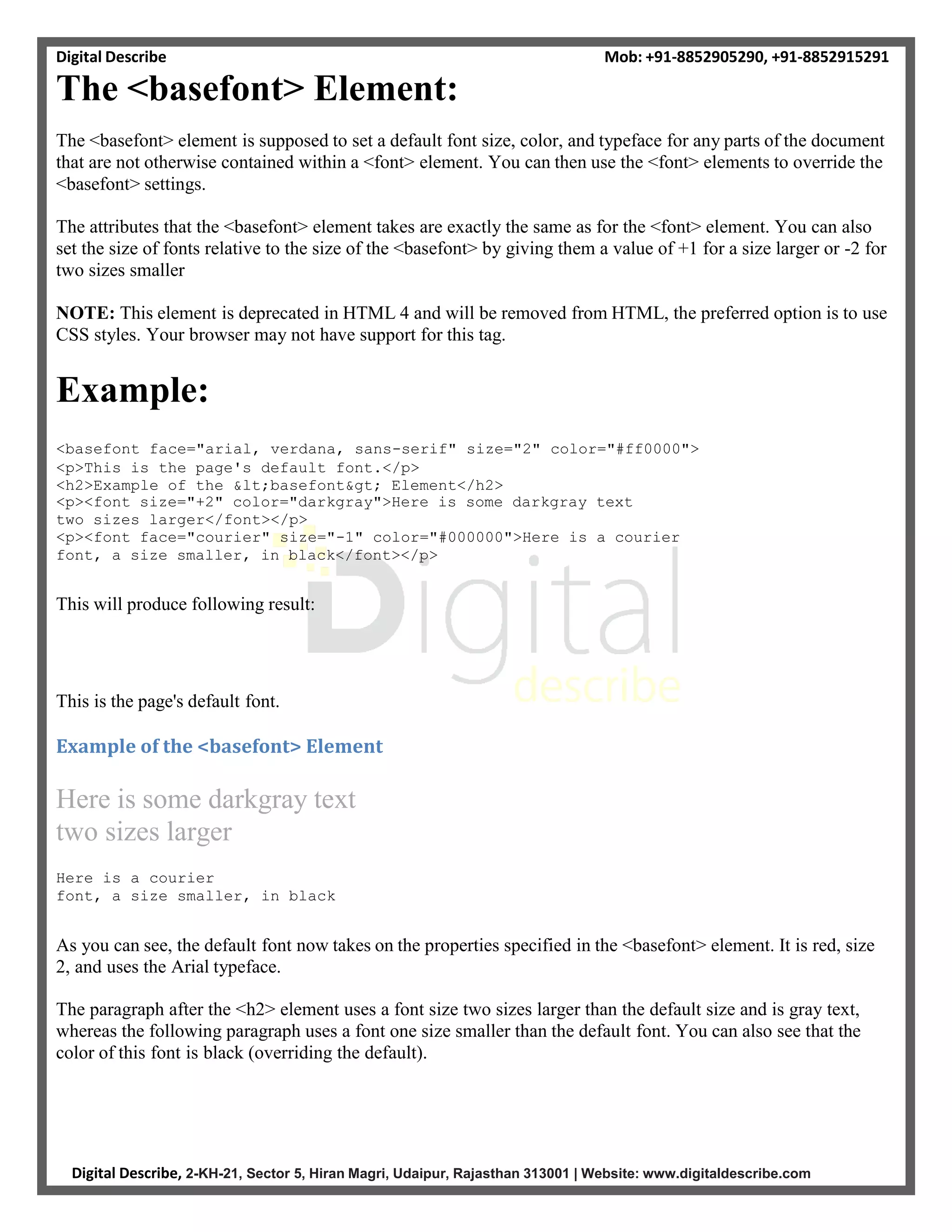 html complete notes | PDF