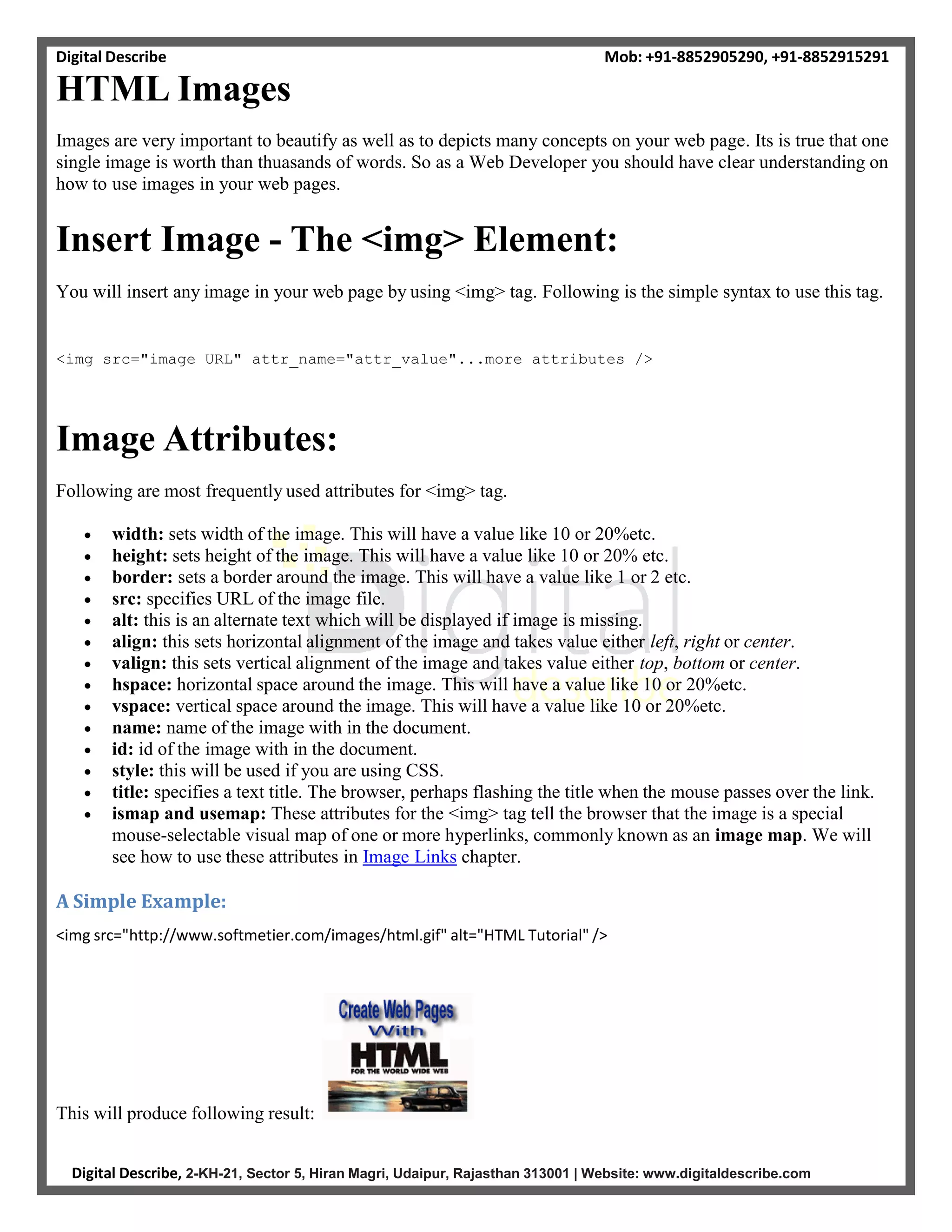 html complete notes | PDF