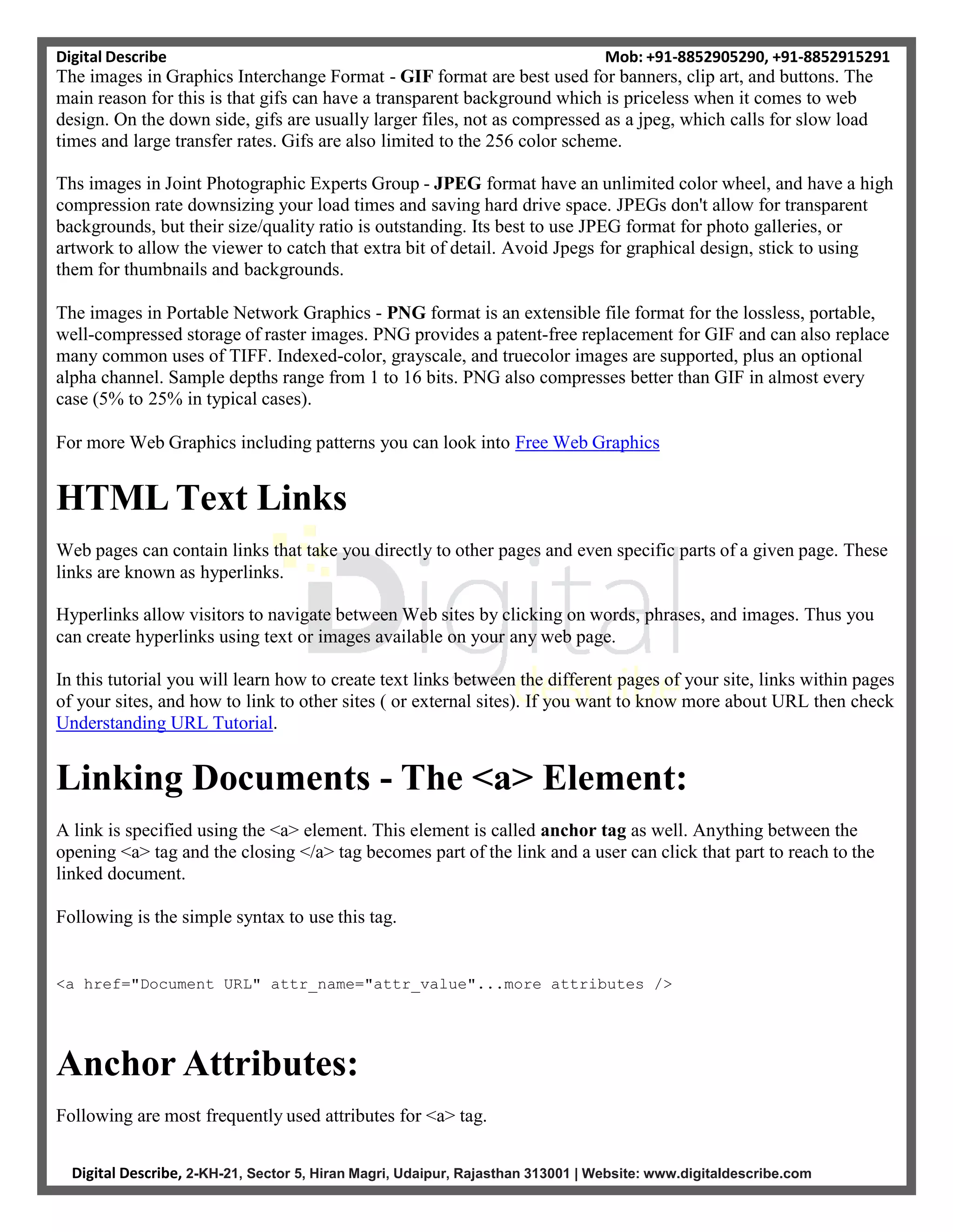 html complete notes | PDF
