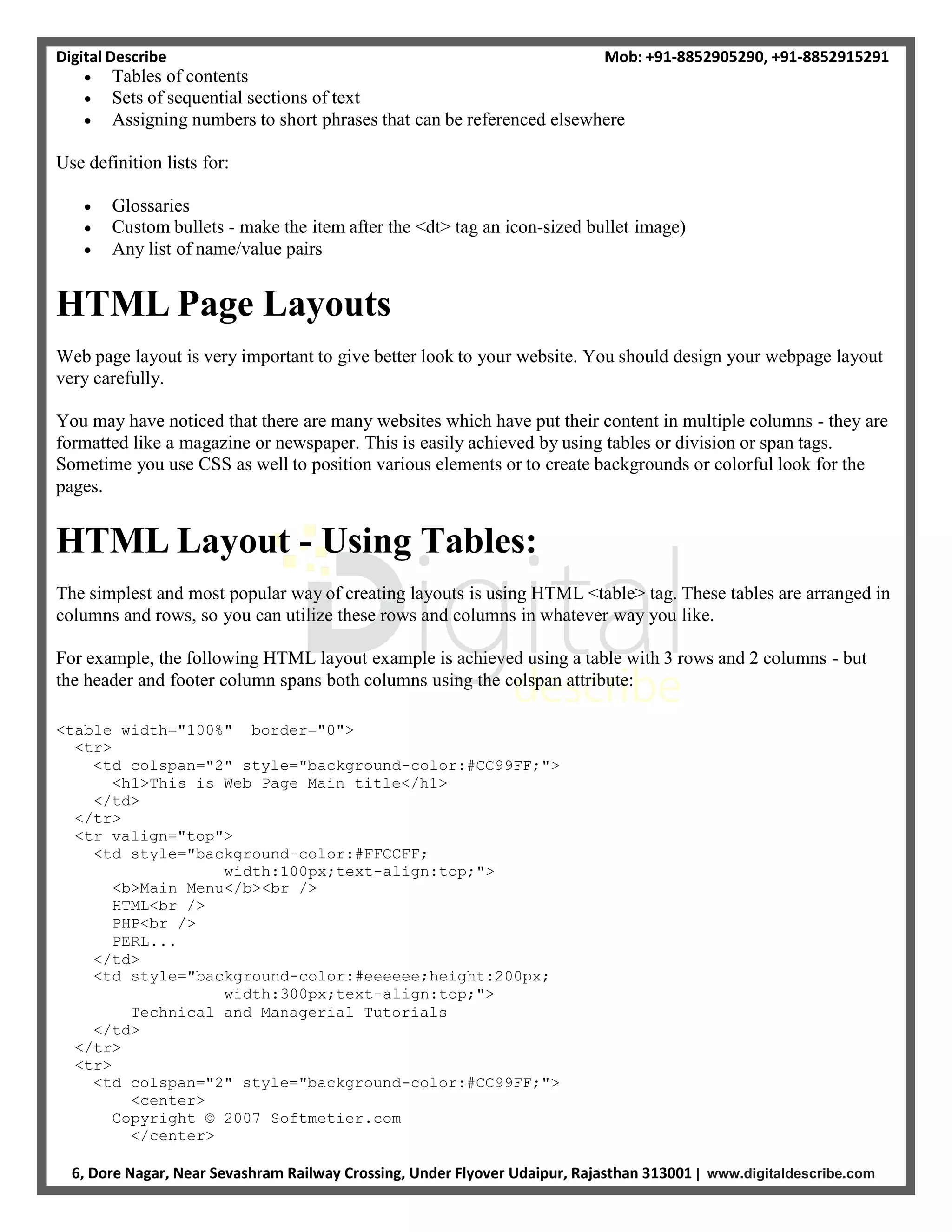html complete notes | PDF