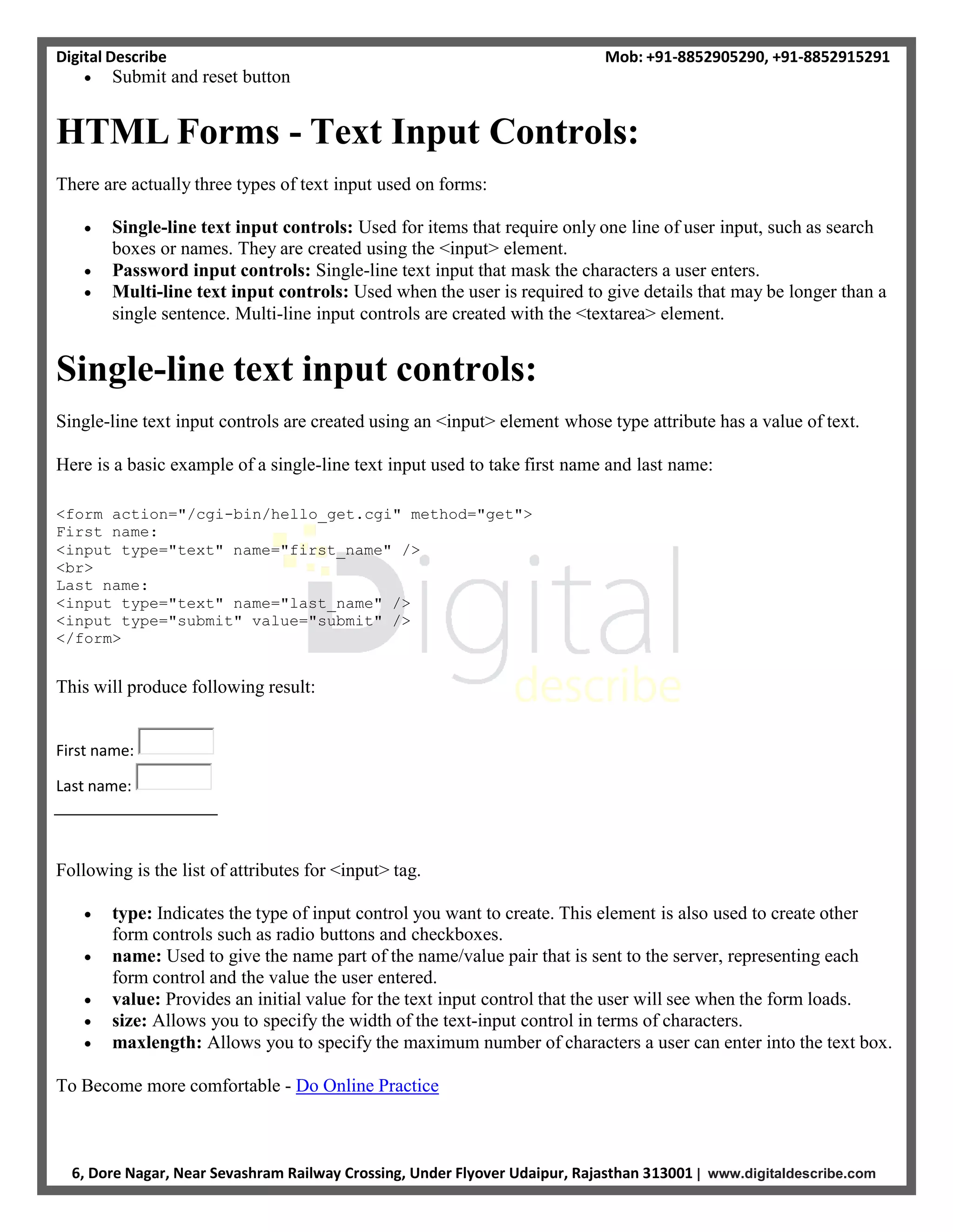 html complete notes | PDF