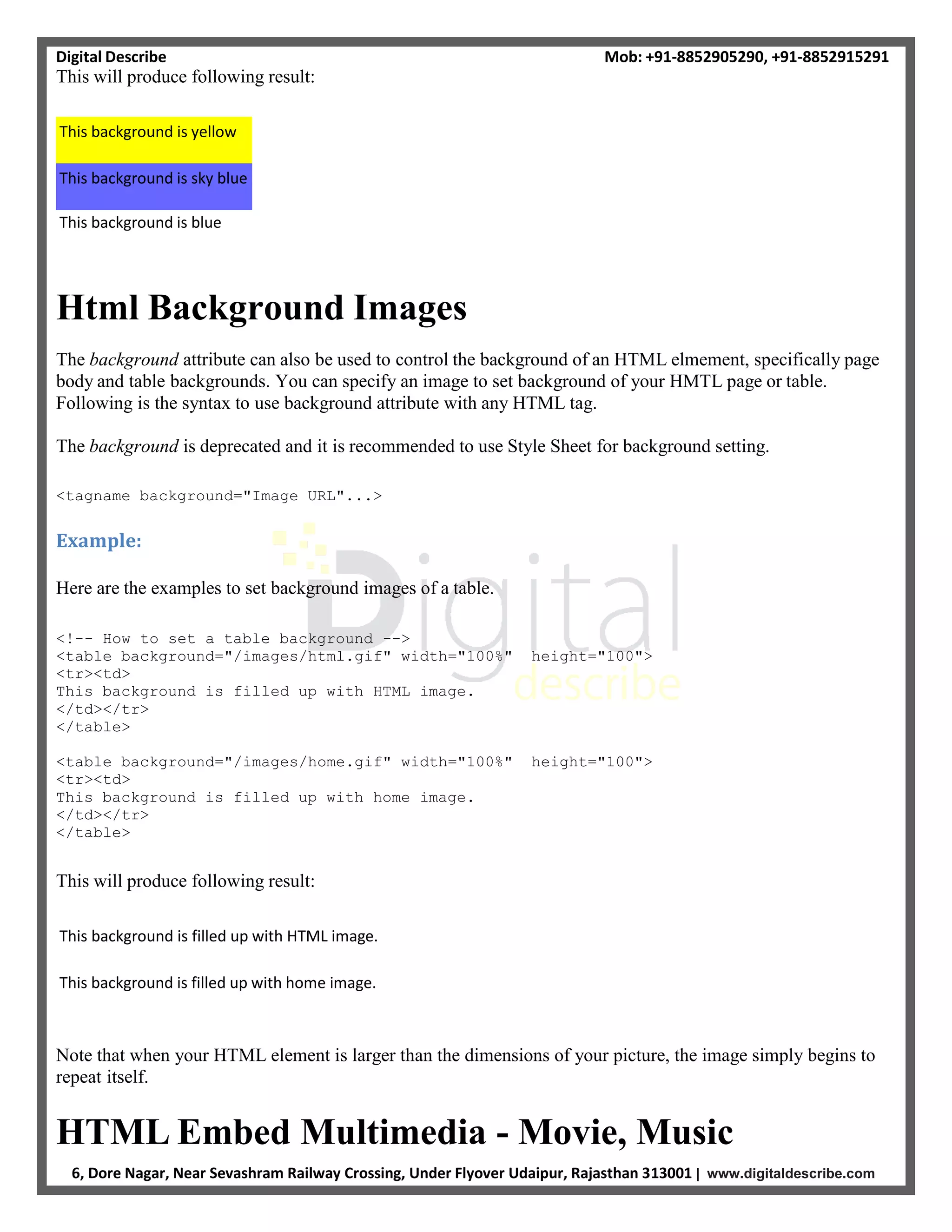 html complete notes | PDF