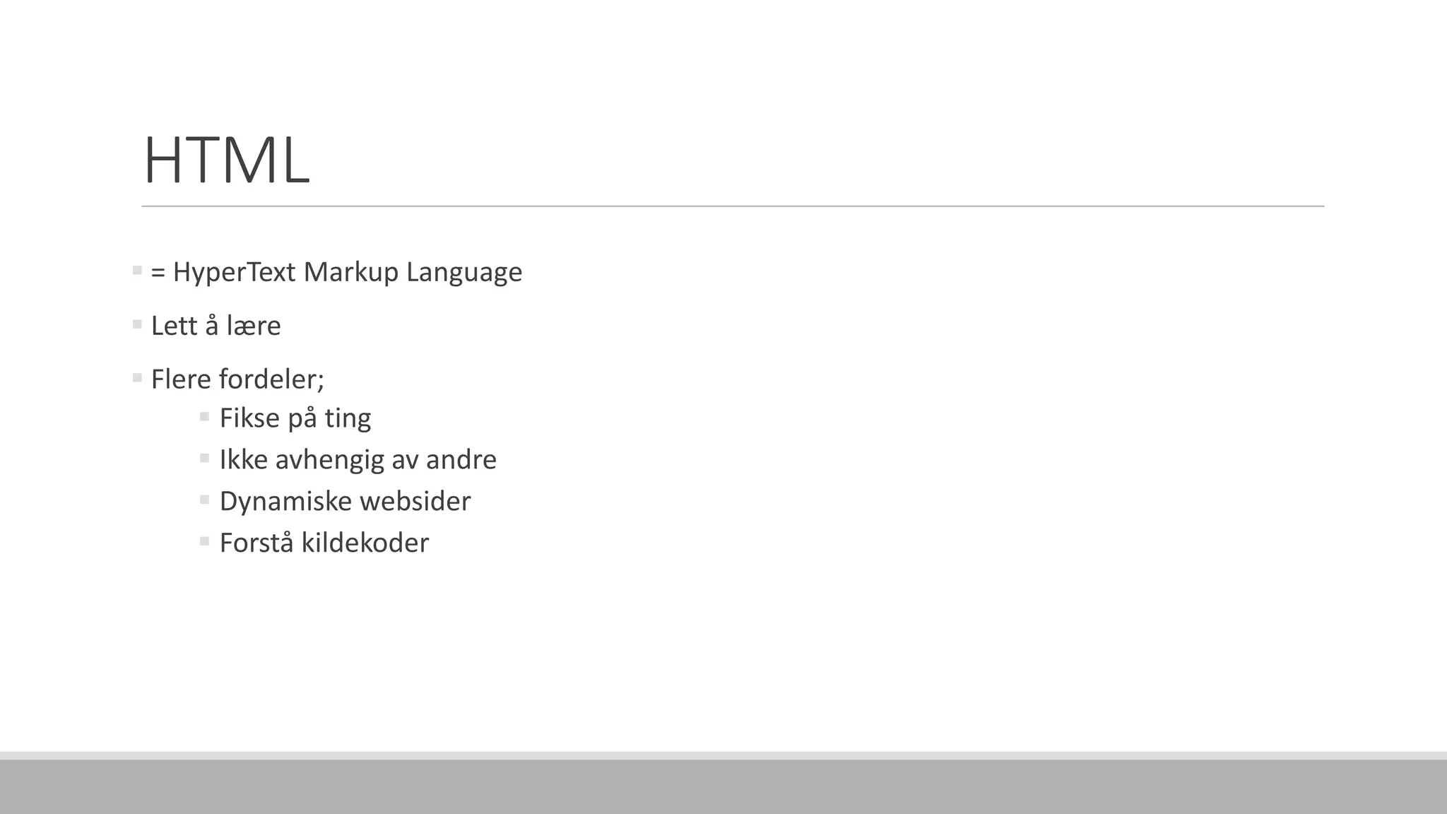 Html - powerpoint | PPT