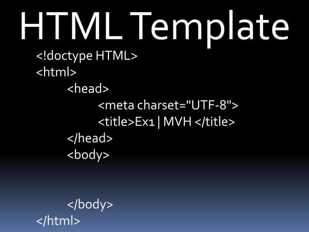 Html template | PPT