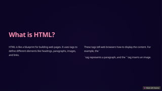 HTML-The-Foundation-of-the-Web. html stra | PPTX