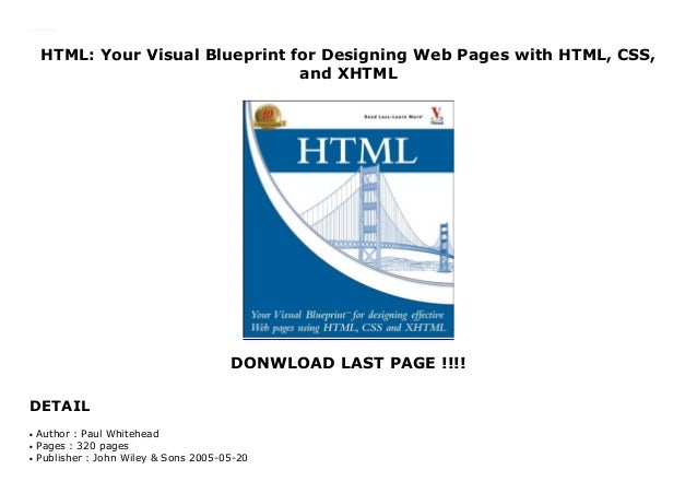HTML: Your Visual Blueprint for Designing Web Pages with HTML, CSS, and ...