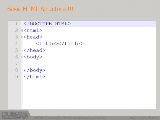 Ideas of basic Html design